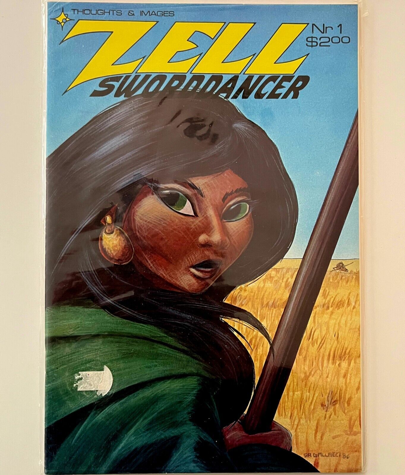 1986 Thoughts & Images Comics Zell Sword Dancer #1 Vintage Comic Books ...