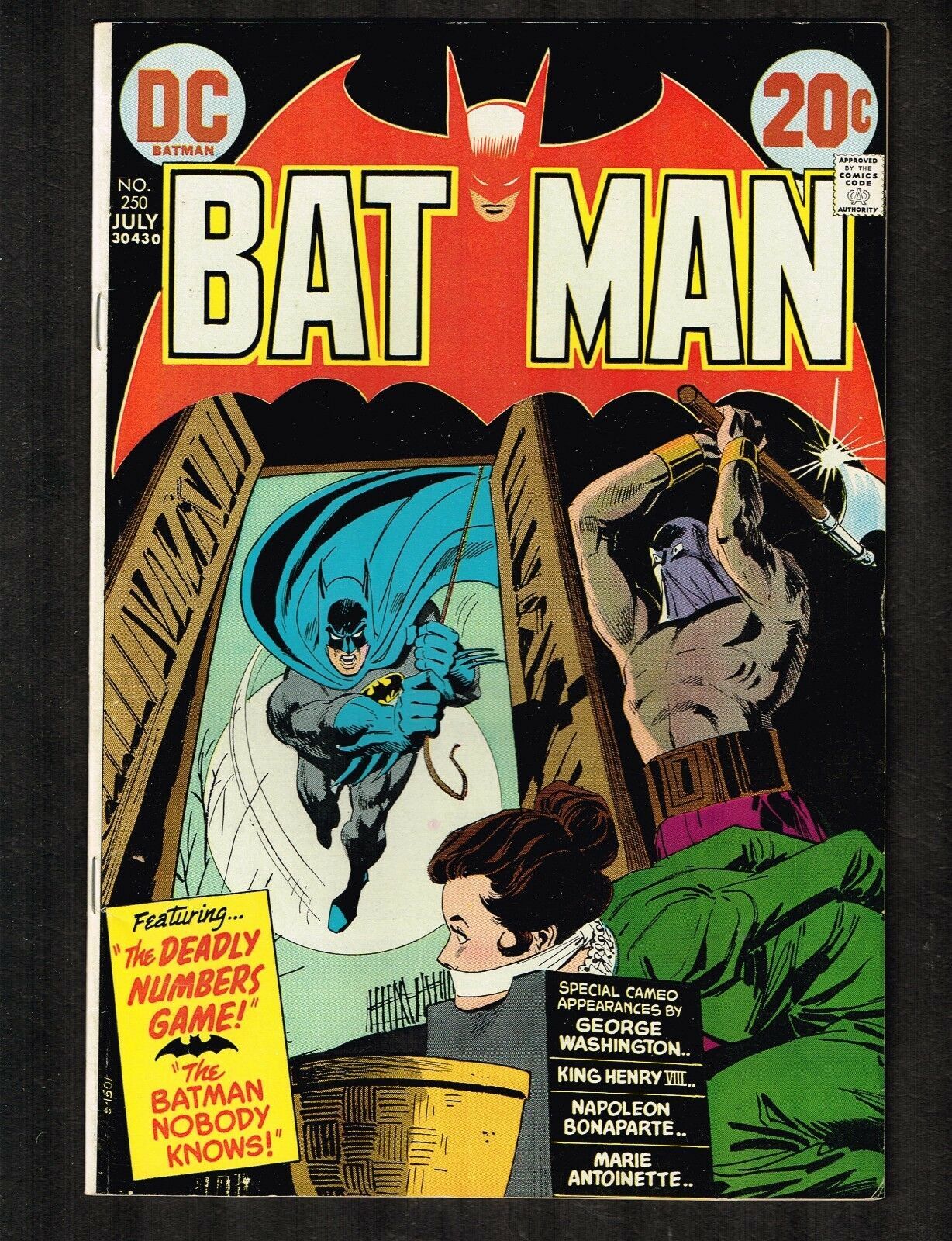 Batman #250 ~ Deadly Numbers Game ~ 1972 (7.0) WH | Comic Books ...