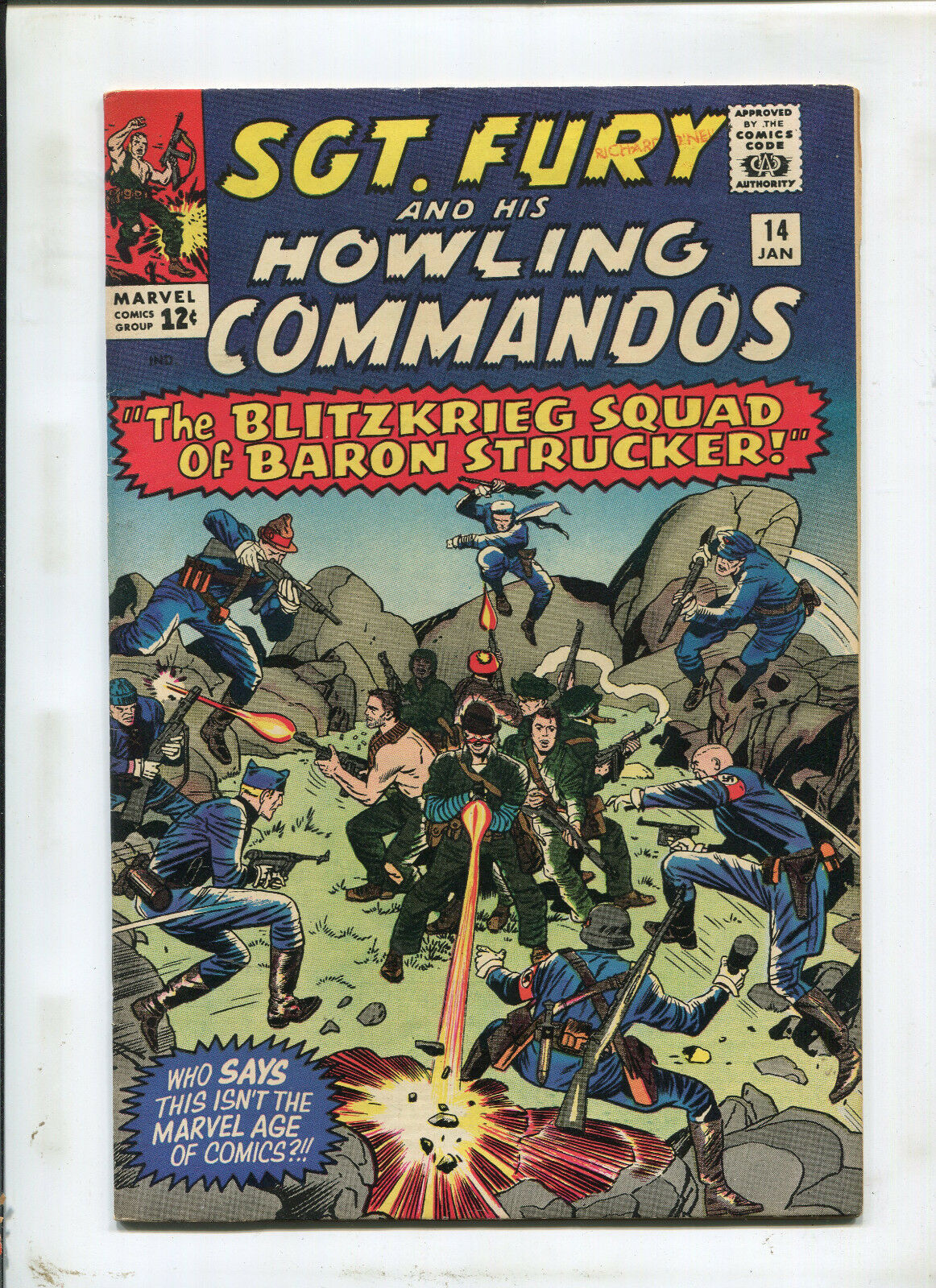 SGT Fury #14 (7.0) the Blitzkrieg Squad of Baron Strucker! 1965 | Comic ...