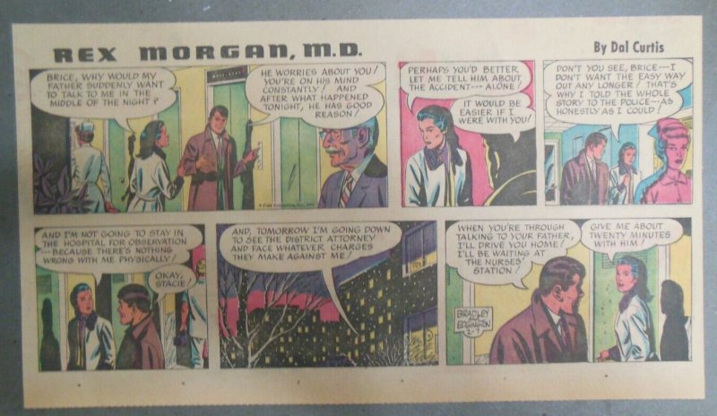 (36) Rex Morgan MD Sunday Pages by Bradley & Edgingston 1971 Thirds: 7. ...