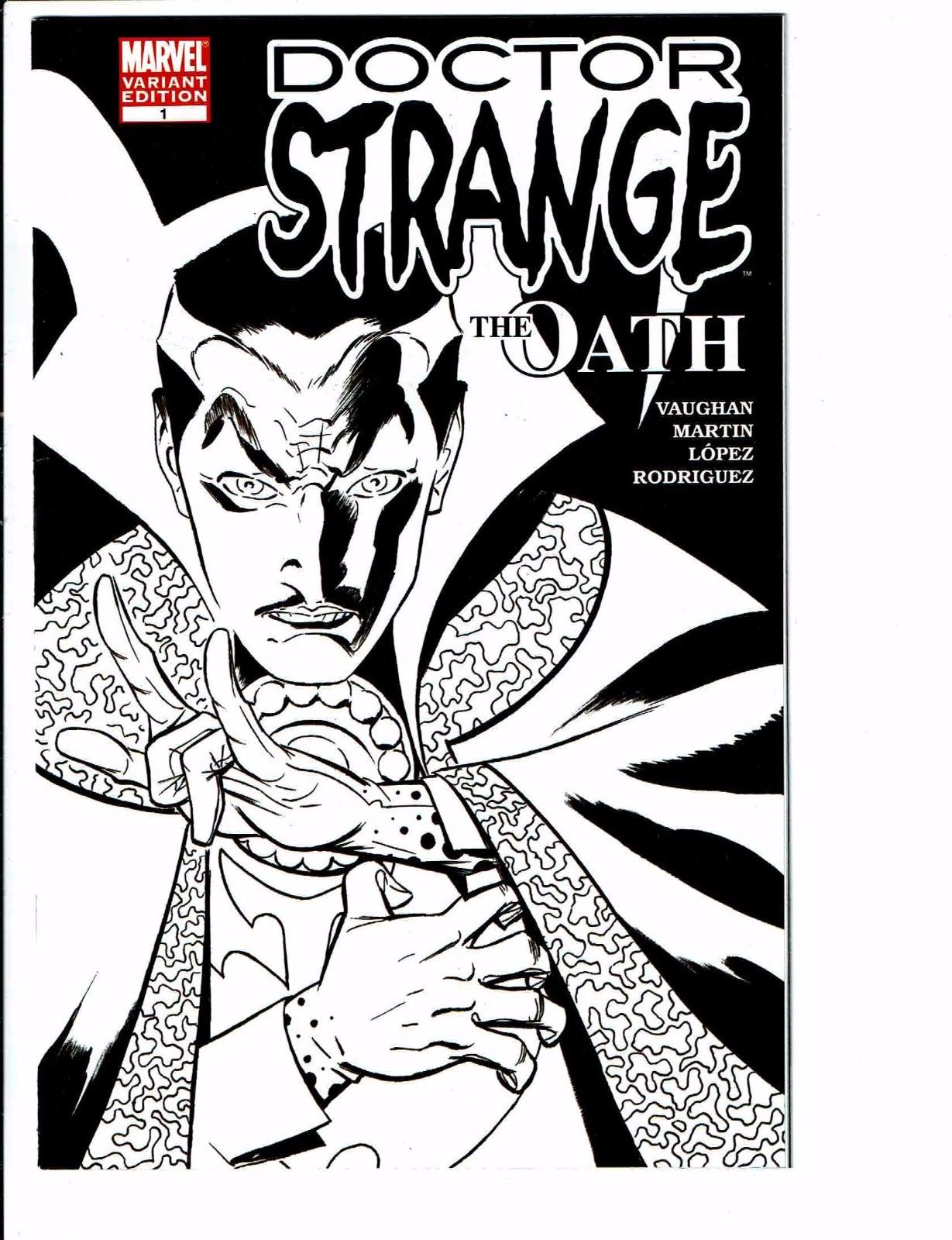 Dr. Strange The Oath # 1 NM B&W Variant Marvel Comic Book Avengers Hulk ...