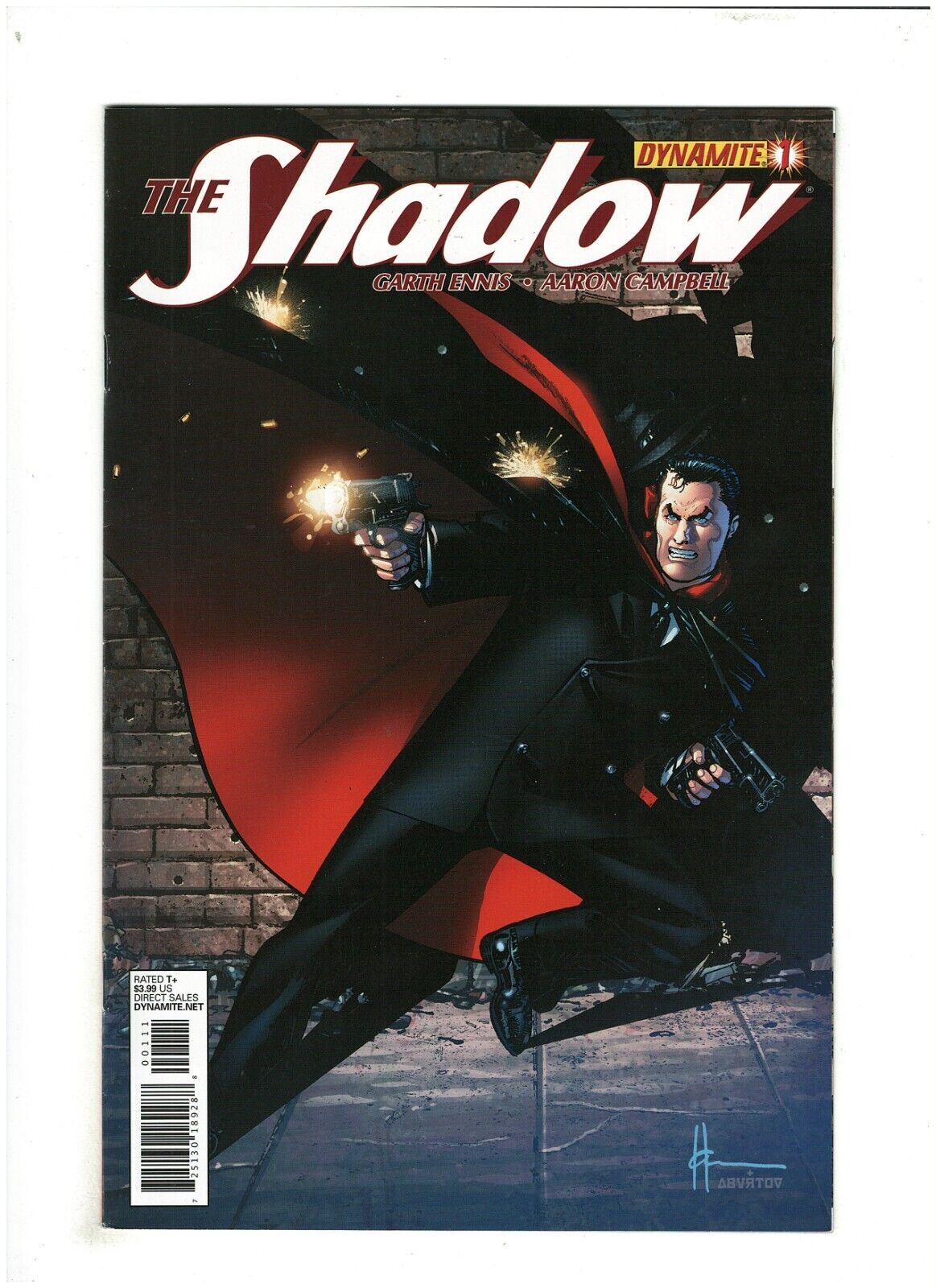 The Shadow #1 VF+ 8.5 Dynamite Comics 2012 Garth Ennis, Howard Chaykin ...
