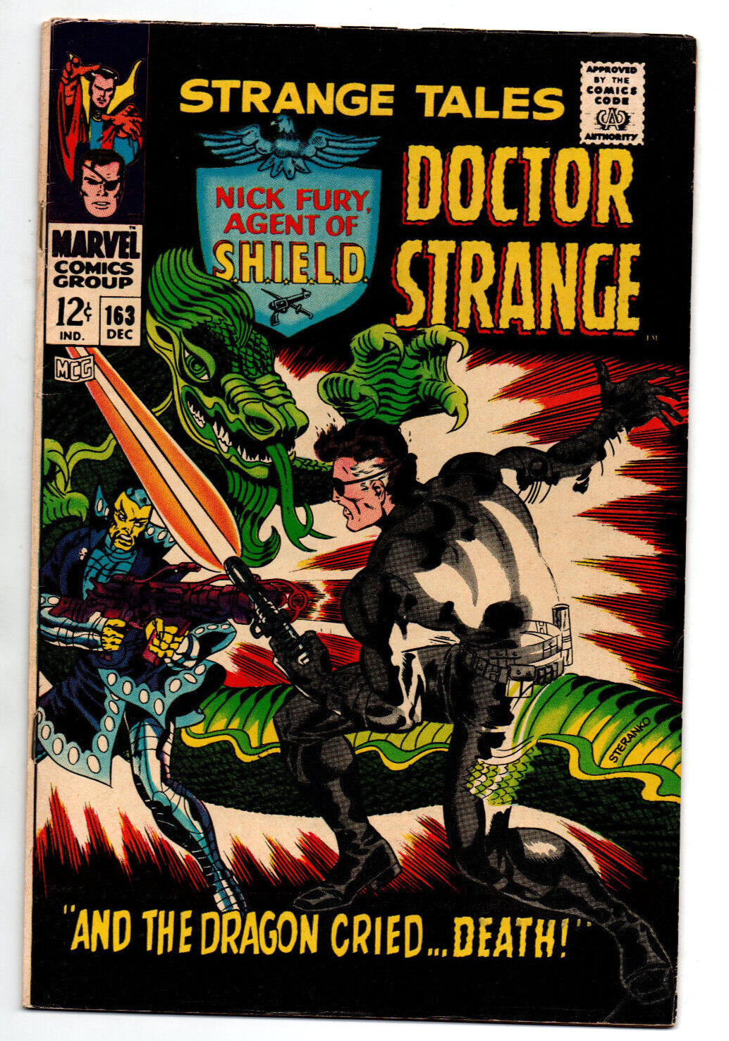Strange Tales #163 - Doctor Strange - Nick Fury - Steranko - 1967 - FN ...