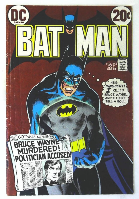 Batman (1940 series) #245, VG+ (Actual scan) | Comic Books - Golden Age ...