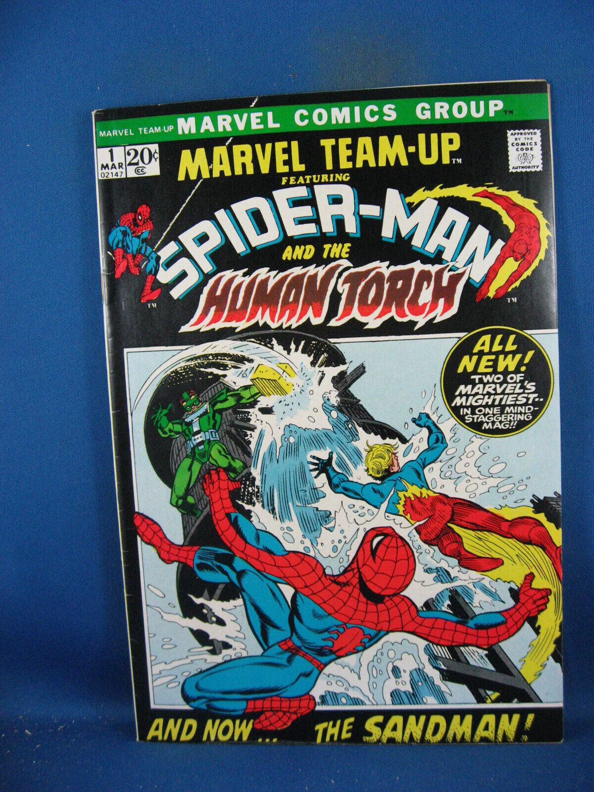 Marvel Team UP 1 Spiderman Human Torch F VF First Issue 1972 Marvel ...