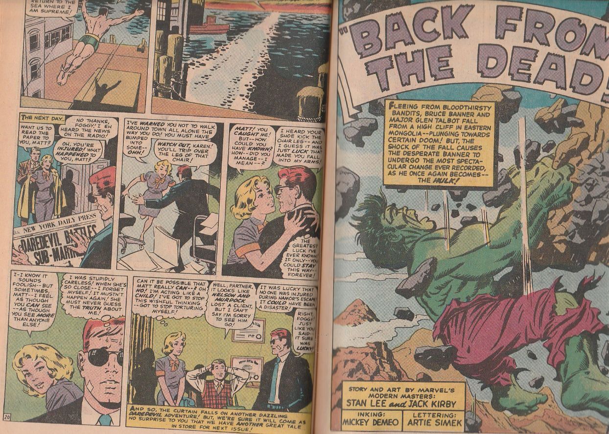 Marvel Super Heroes #27 X-Men vs Unus, Daredevil vs Submariner, Hulk ...