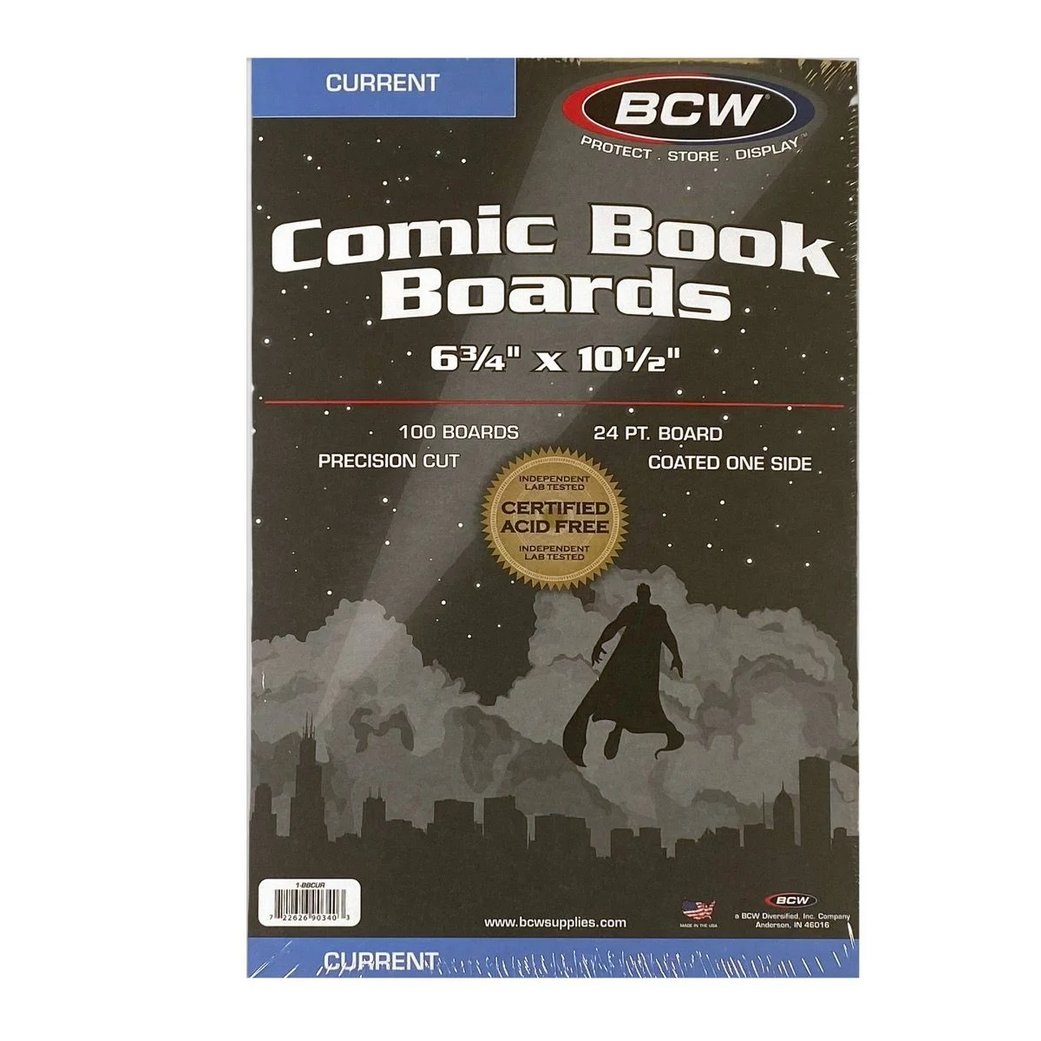 Current Comic Backing Boards 100 Pack | Supplies / HipComic