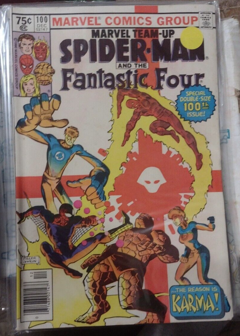 Marvel Team UP # 100 1980 Marvel Disney KEY 1st Karma New Mutant ...