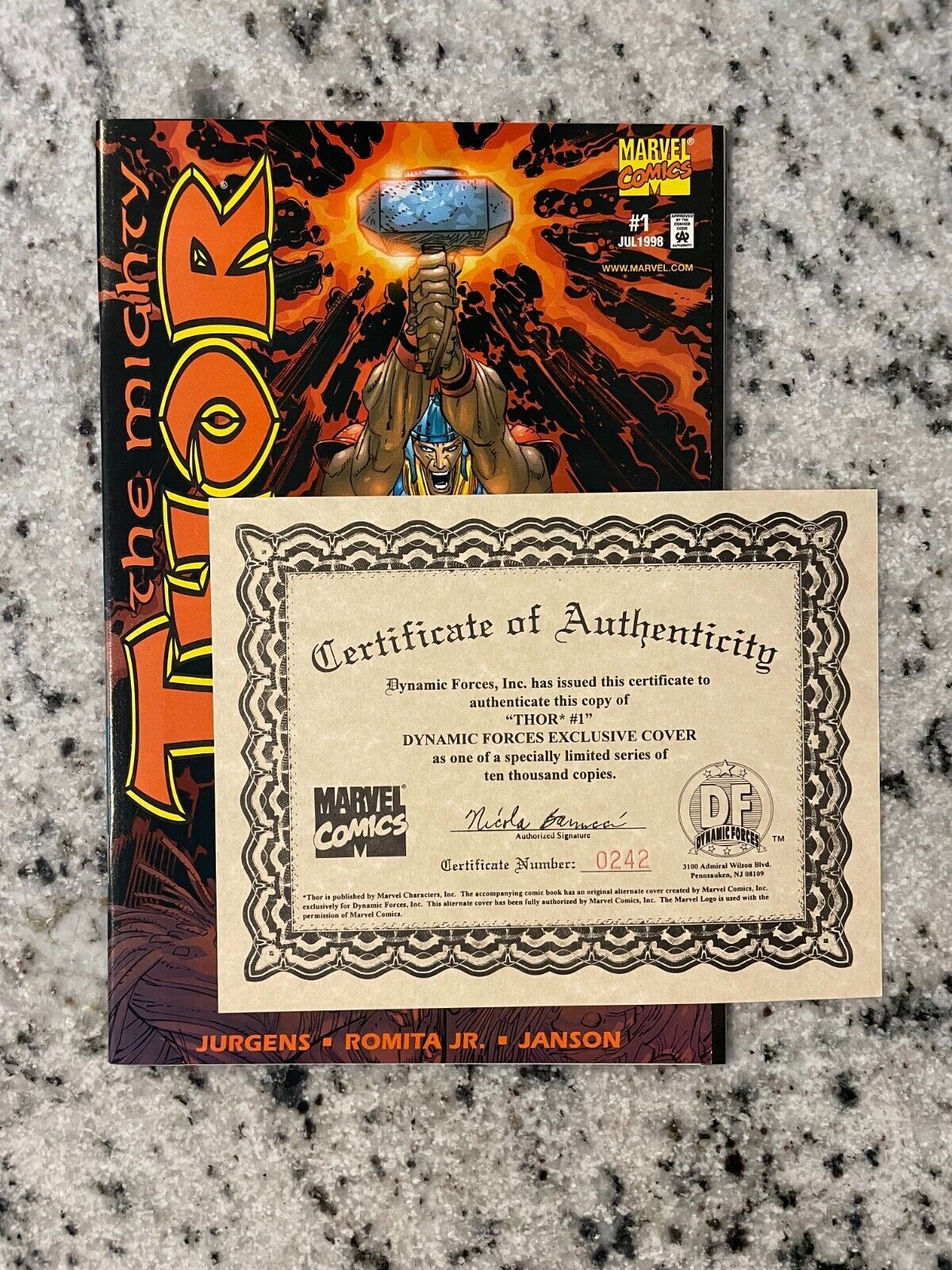 The Mighty Thor # 1 NM Dynamic Forces Variant Cover Marvel Comic Book ...