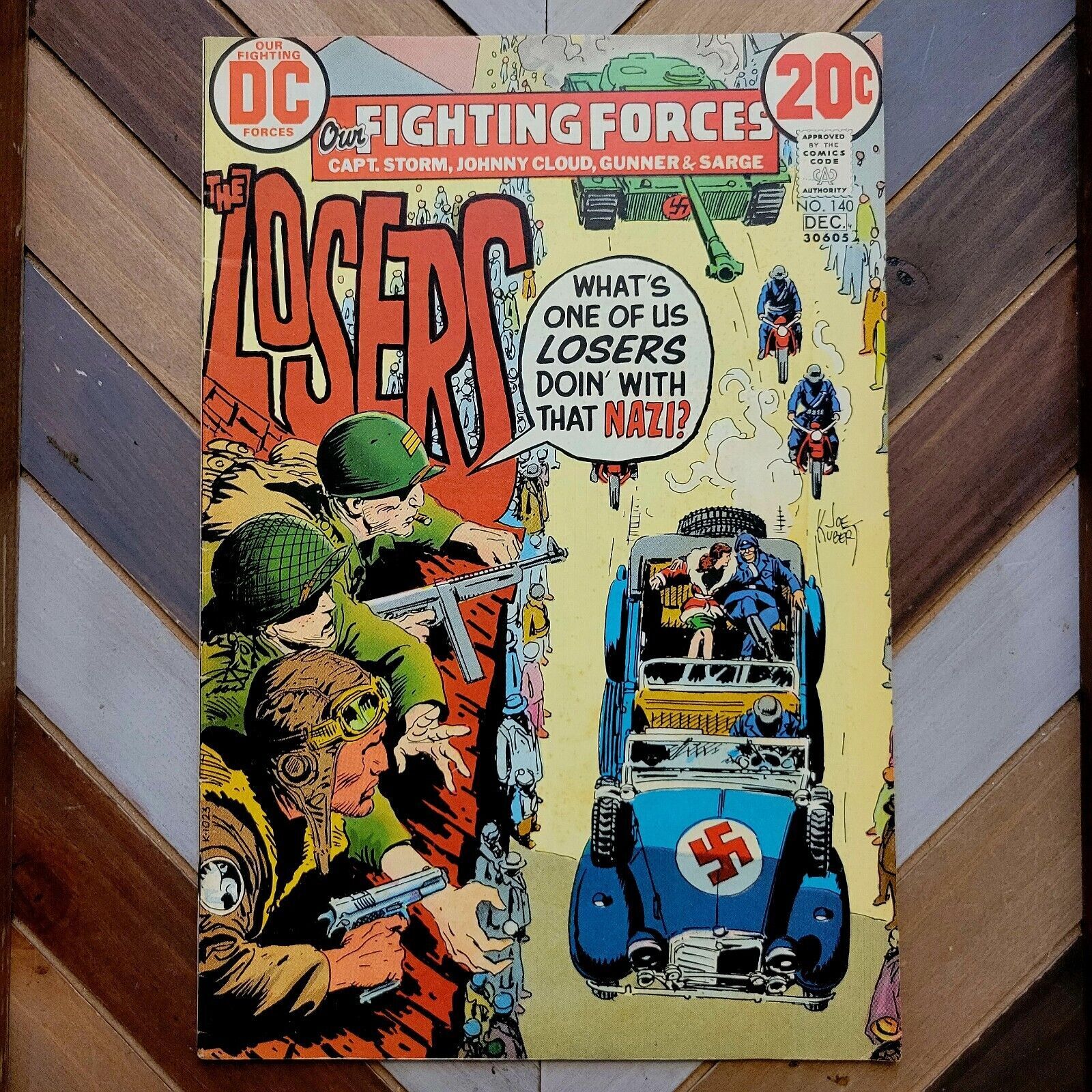 OUR Fighting Forces #140 FN (DC 1972) Kubert Losers Wwii Severin Gunner ...