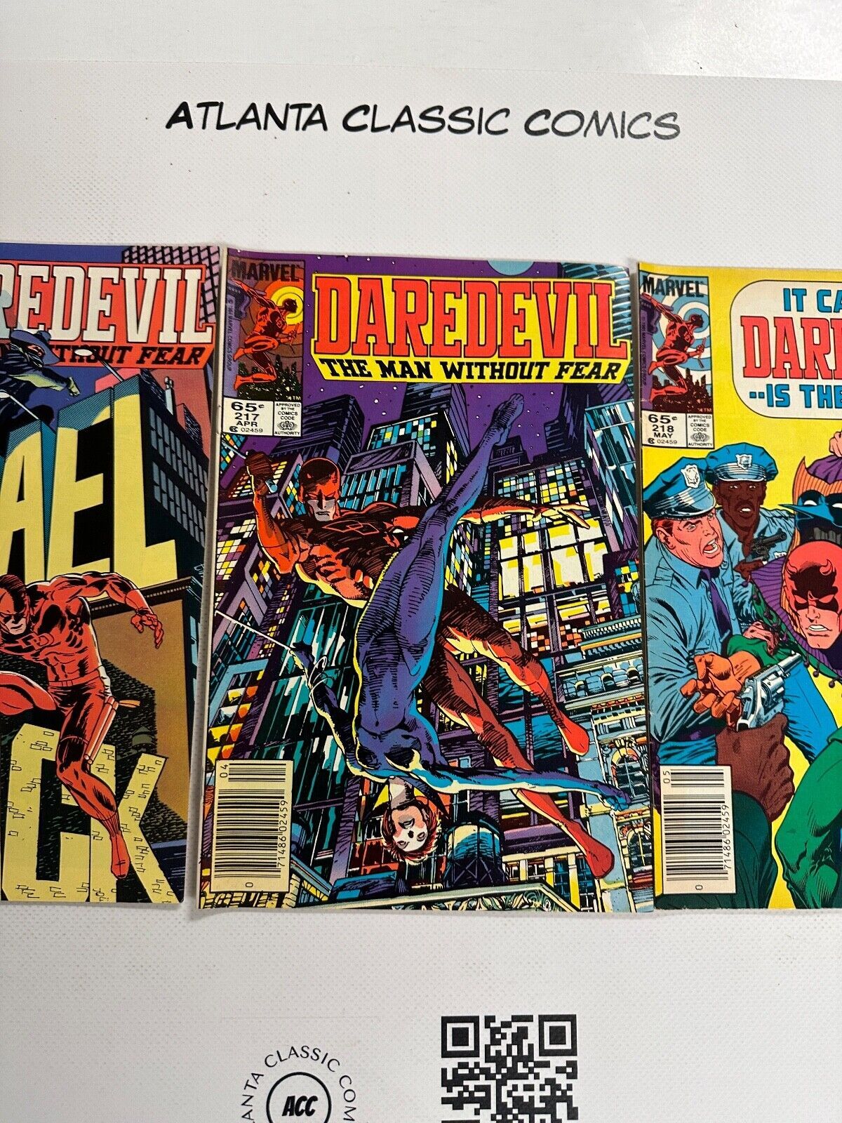 3 Daredevil Marvel Comic Books # 216 217 218 Avengers Hulk Thor 91 CT3 ...