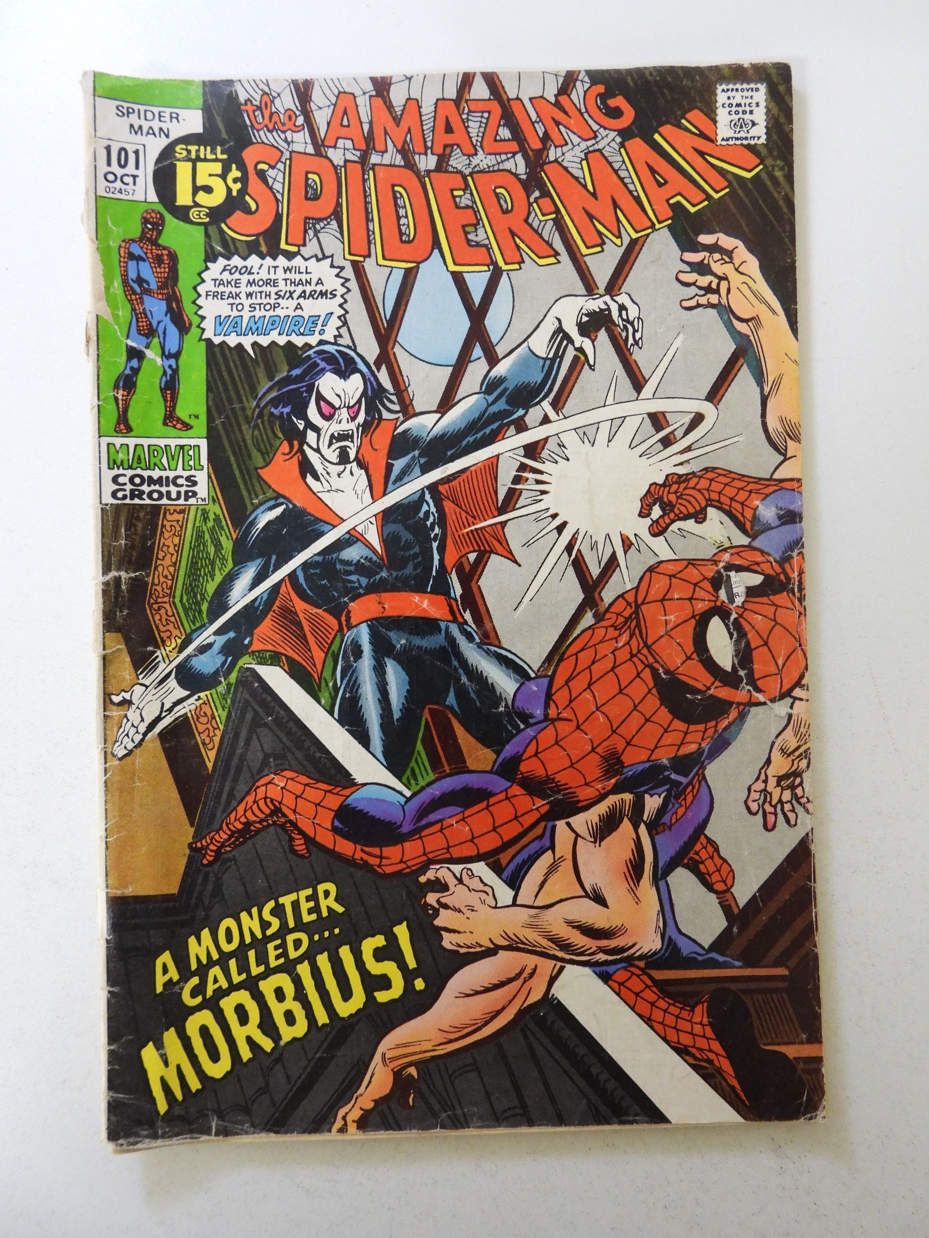 Amazing Spider-Man #101 (1971) 1st appearance of Morbius Fair condition ...