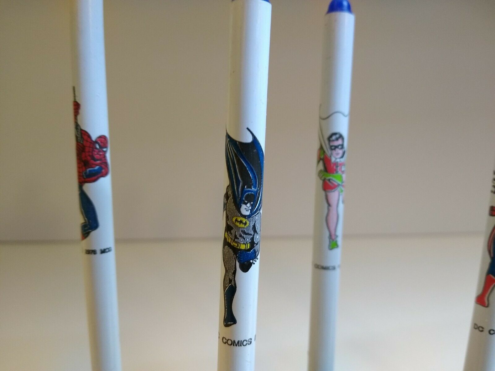 Superhero PENS 8 Wonder Women Spider Man Batman Hulk DC Comics Marvel ...