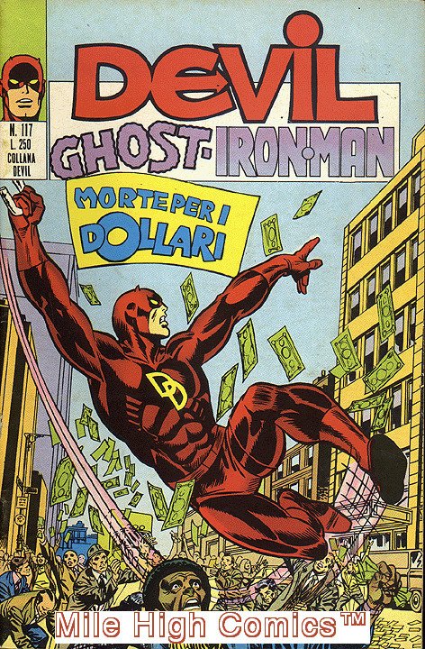 DAREDEVIL ITALIAN (DEVIL GHOST-IRON MAN) (1974 Series) #117 Very Fine ...