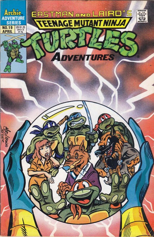 Teenage Mutant Ninja Turtles Adventures (2nd Series) #19 VG ; Archie ...