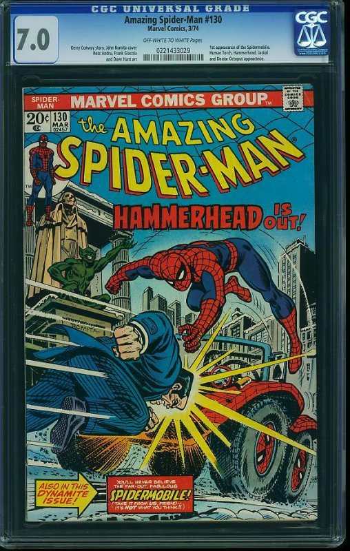 The Amazing Spider-Man #130 (1974) CGC 7.0 FVF | Comic Books - Bronze ...