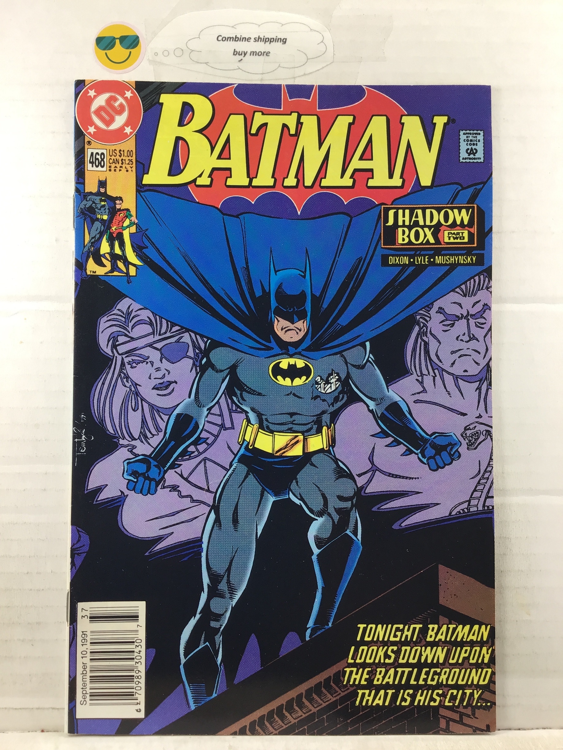 Batman #468 (1991) shadow box | Comic Books - Copper Age, DC Comics ...