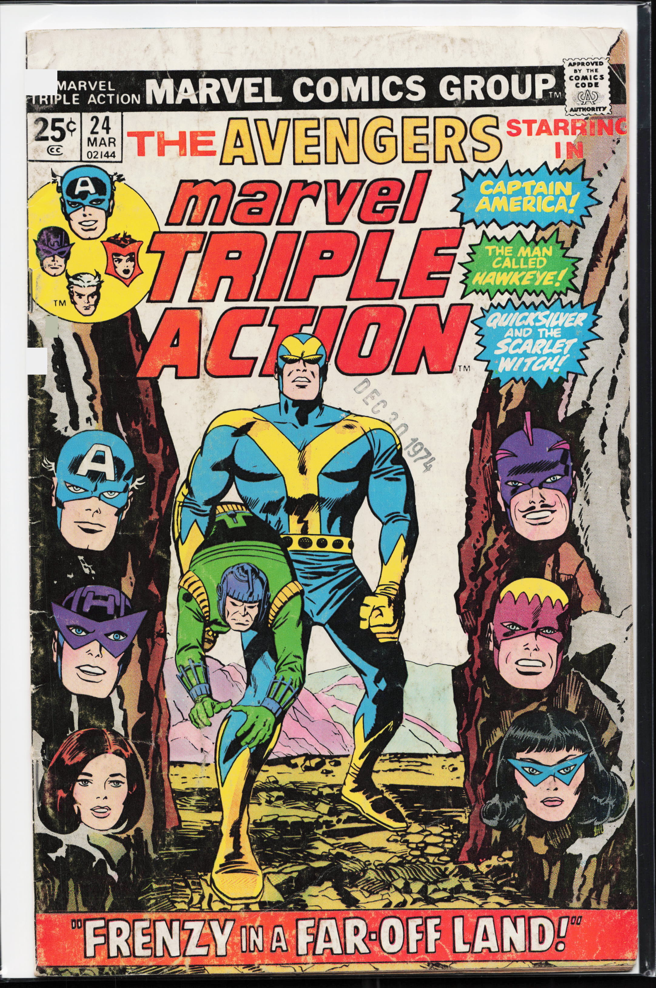 Marvel Triple Action #24 (1975) The Avengers | Comic Books - Bronze Age ...