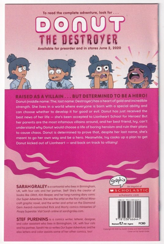 Donut The Destroyer FCBD Free Comic Book Day 2020 Scholastic Sarah ...