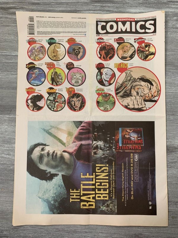 2009 DC WEDNESDAY COMICS Newspaper #10 FVF 7.0 Batman / Kamandi ...