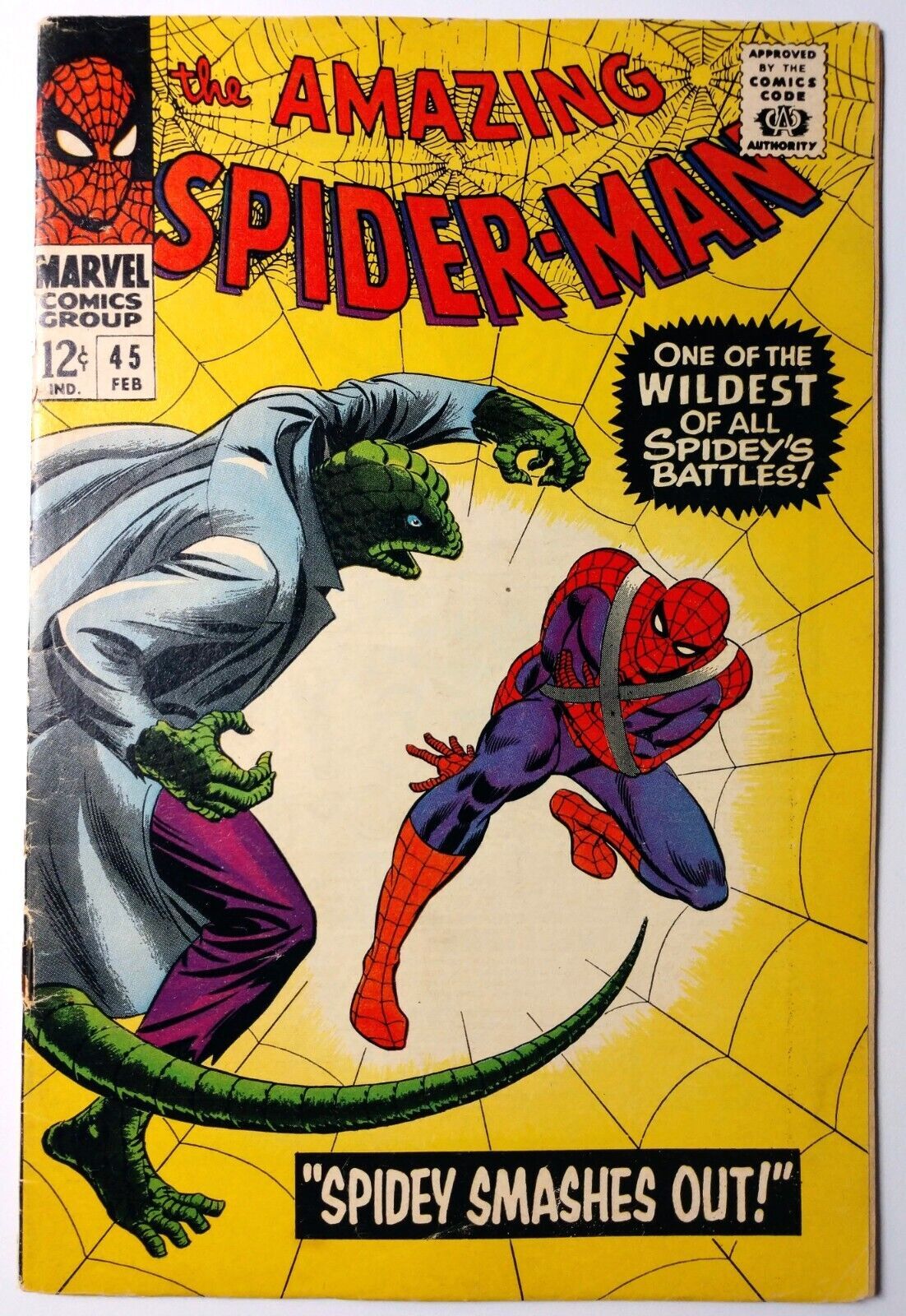 Amazing Spider-Man #45 (1967) 3rd appearance of the Lizard | Comic ...