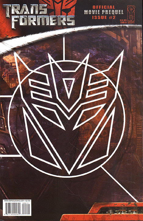 TRANSFORMERS MOVIE PREQUEL (2007 Series) #2 B Very Good Comics Book ...
