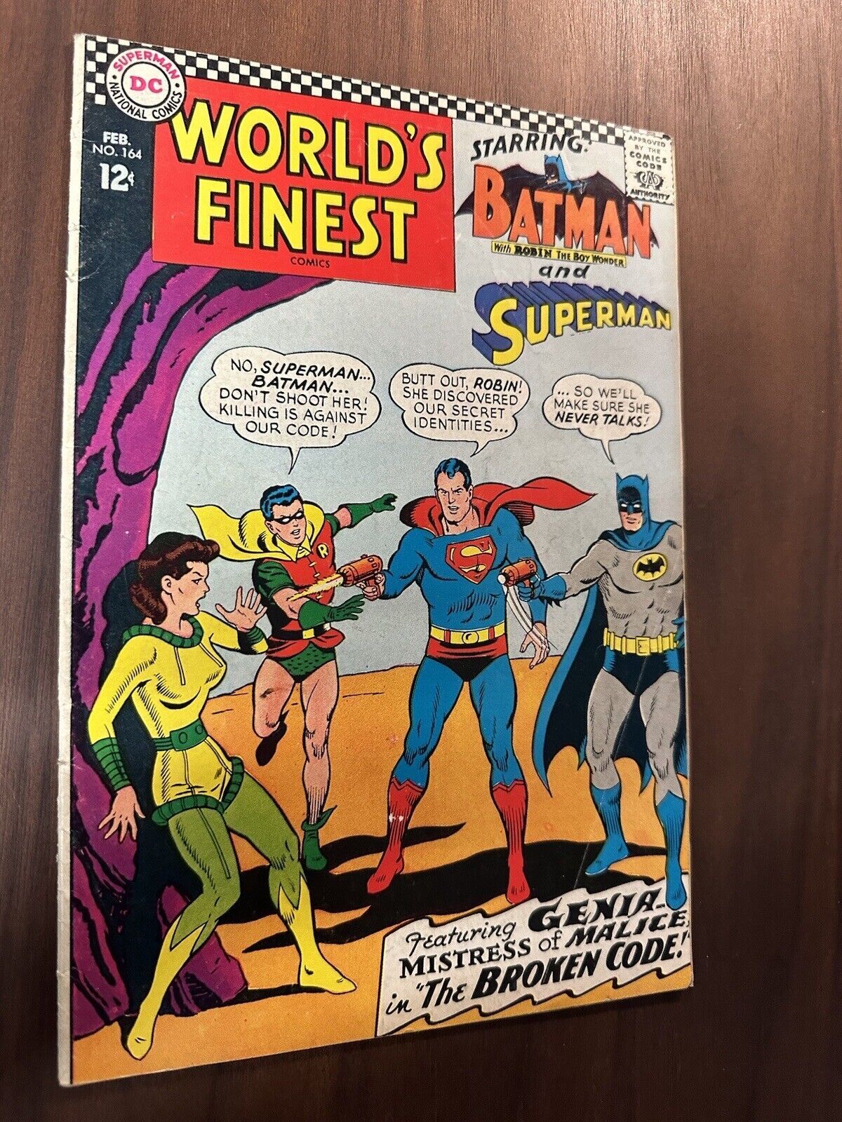 World's Finest #164 VG/FN Starring Superman and Batman (DC 1967 ...
