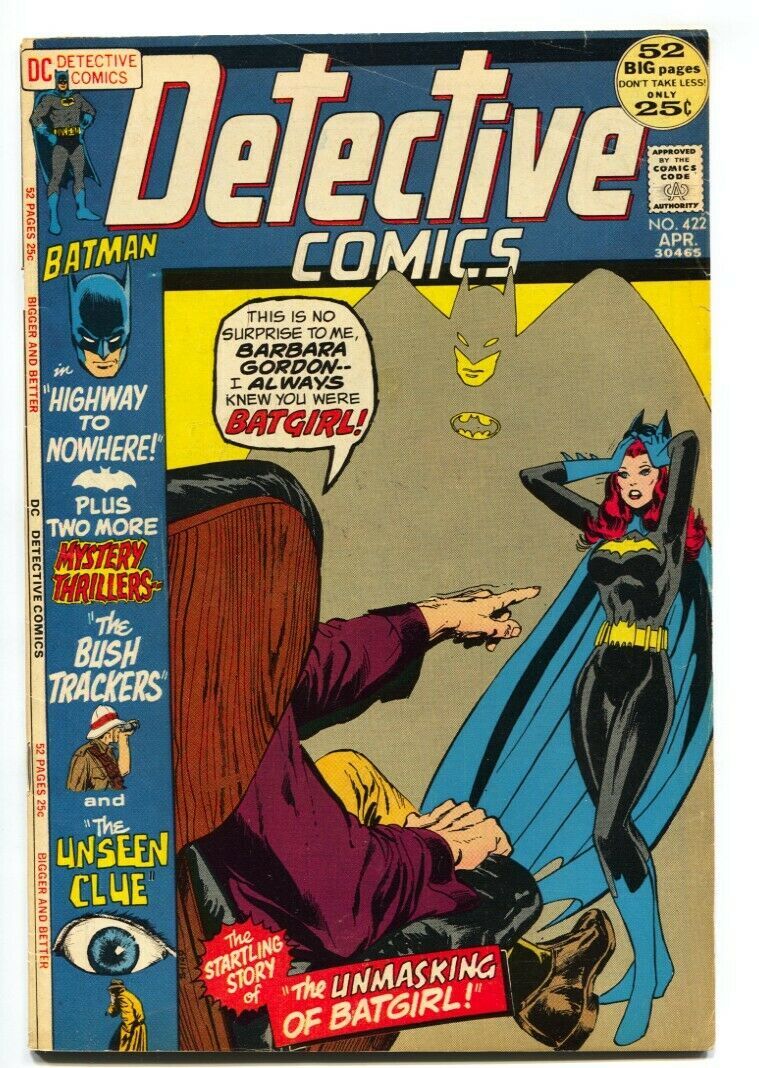 Detective Comics #422 1972 --Batman Batgirl Neal Adams Vg | Comic Books ...