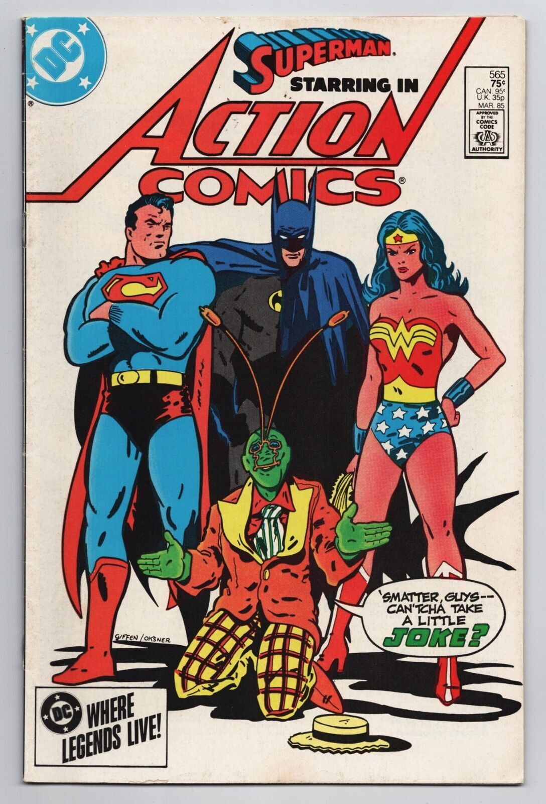 Action Comics #565 Superman | Batman | Wonder Woman (DC, 1985) FN ...