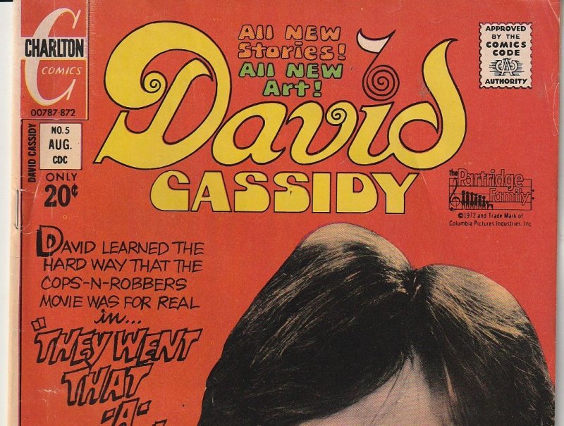 David Cassidy #5 (1972) Star of The Partridge Family | Comic Books ...
