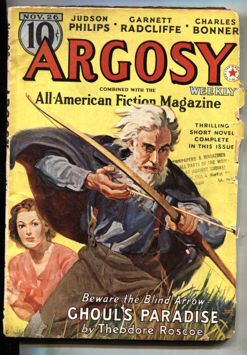 Argosy- 11/26/1938-Red Circle-Belarski -Mystery-Horror-Pulp Magazine ...