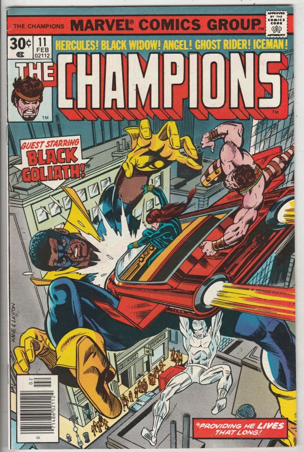 Champions, The #11 (Oct-76) NM- High-Grade Ghost Rider, Hercules, Black ...