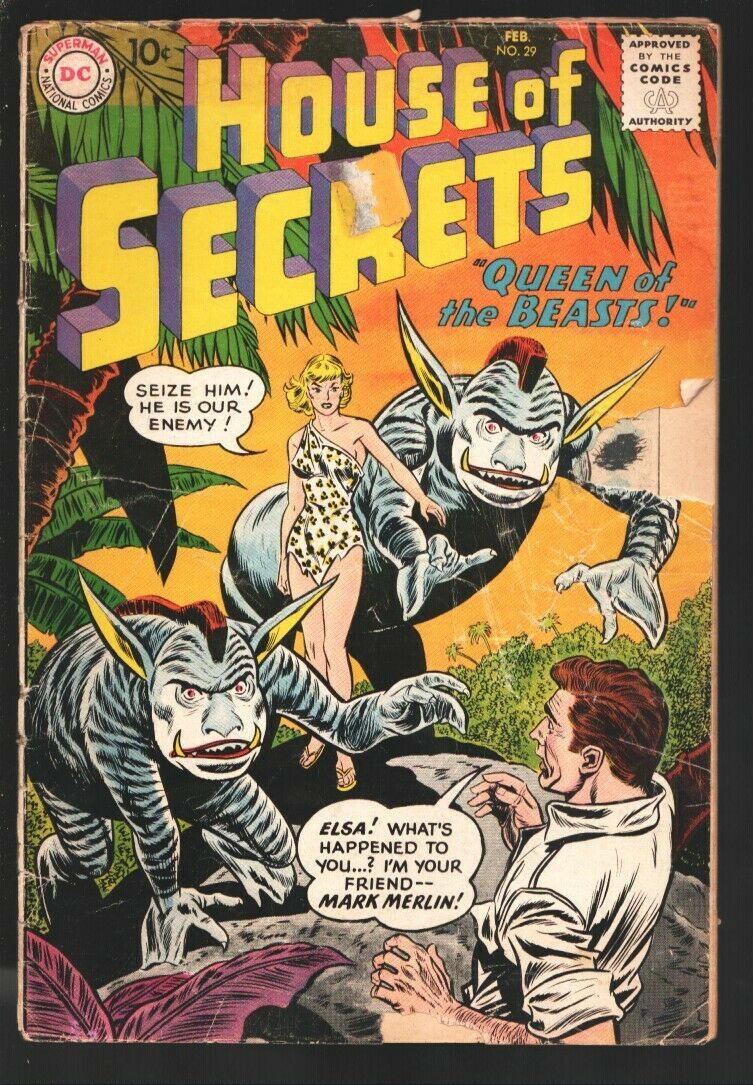 House of Secrets #29-1960-DC--Mark Merlin by Mike Meskin-"Queen of ...