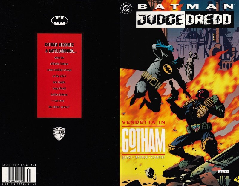 Batman / Judge Dredd Vendetta in Gotham #1 Mike Mignola Newsstand (1993 ...