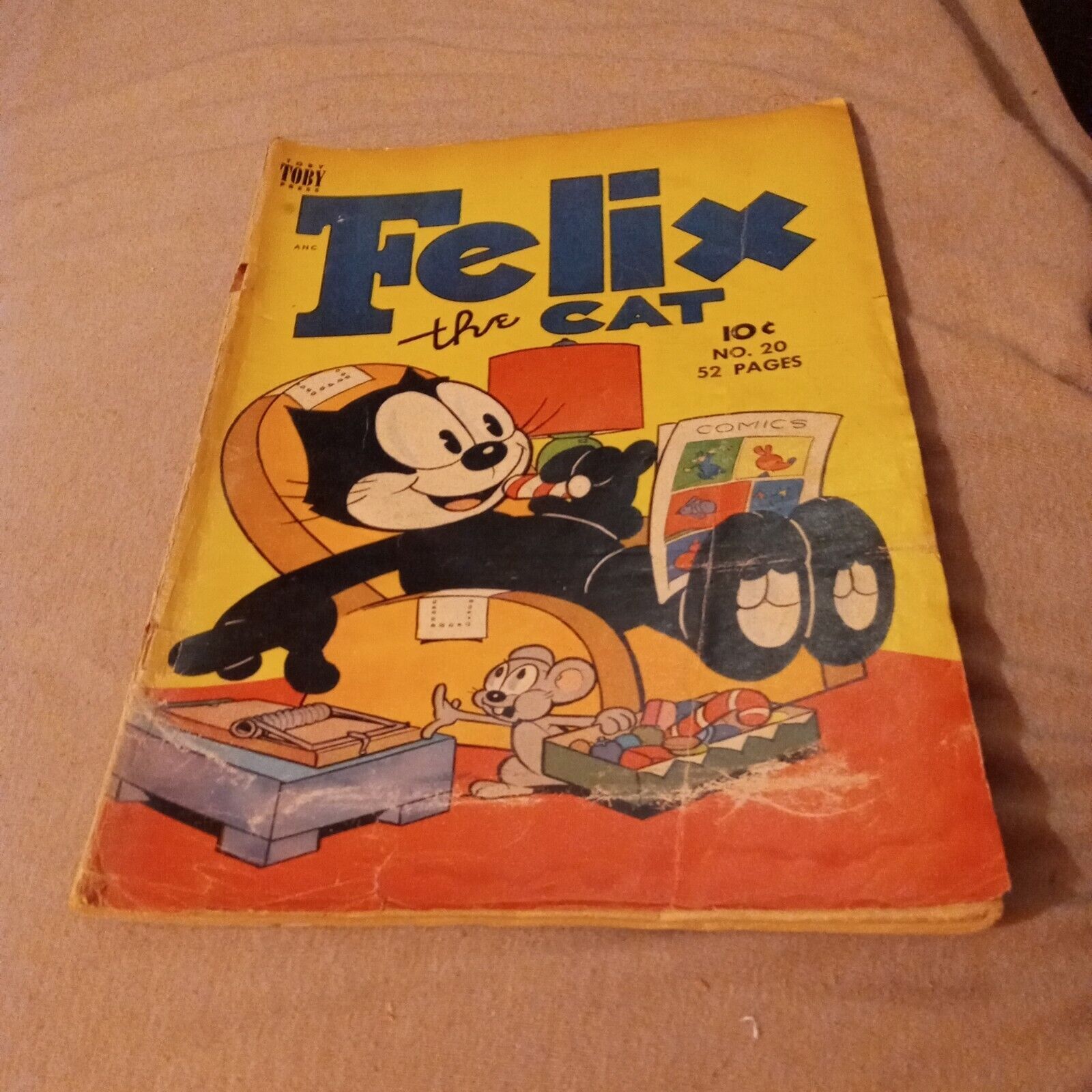 FELIX THE CAT 1951 TOBY press #20 golden age precode otto mesmer art ...
