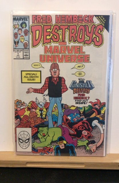 Fred Hembeck Destroys the Marvel Universe (1989) | Comic Books - Copper ...