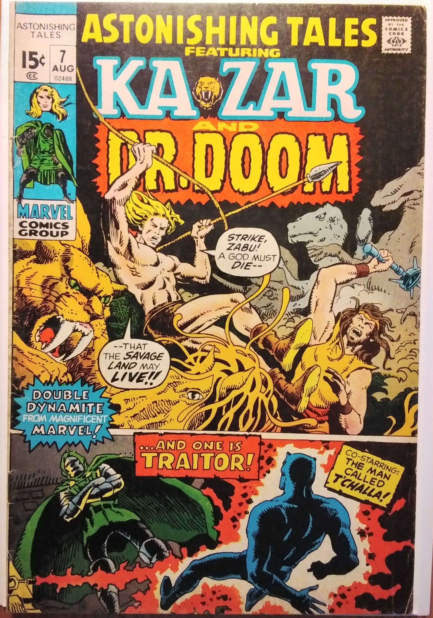 Astonishing Tales #7 (1971) Ka-Zar Doctor Doom | Comic Books - Bronze ...