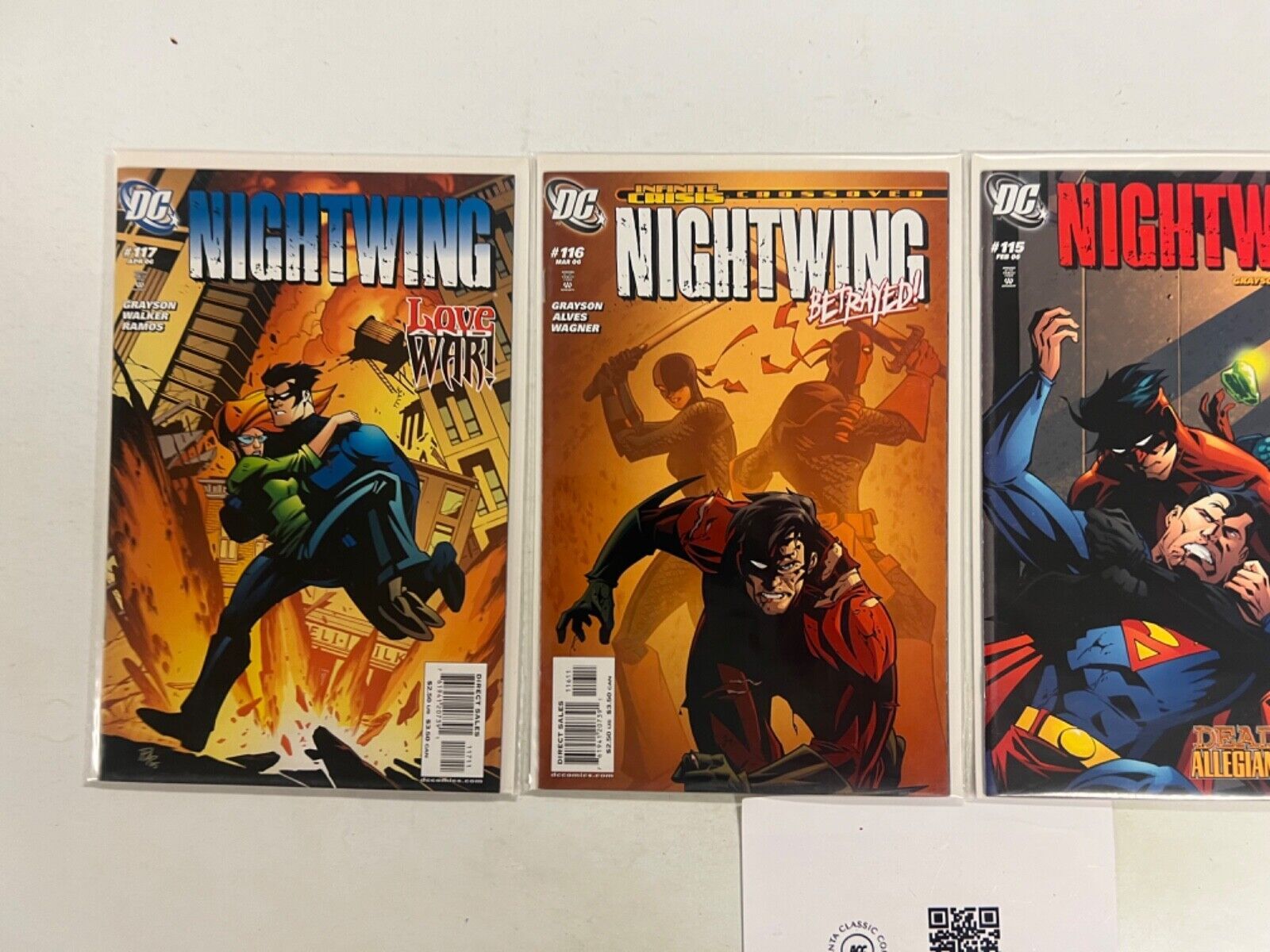 4 Nightwing DC Comic Books # 114 115 116 117 Batman Superman Wonder ...