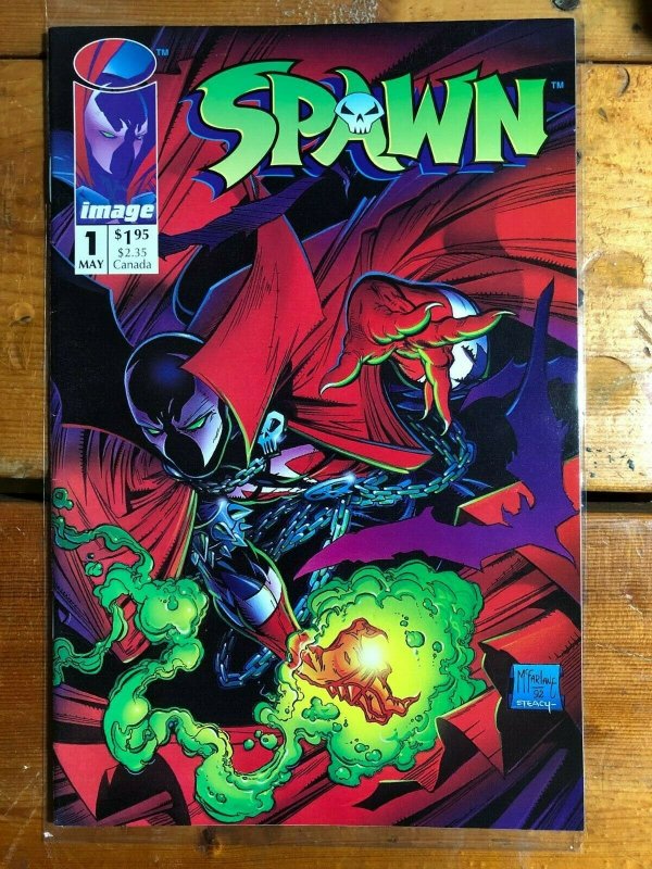 Spawn #1 VF Image Comic Book 1st Appearance Todd McFarlane KEY Clown ...