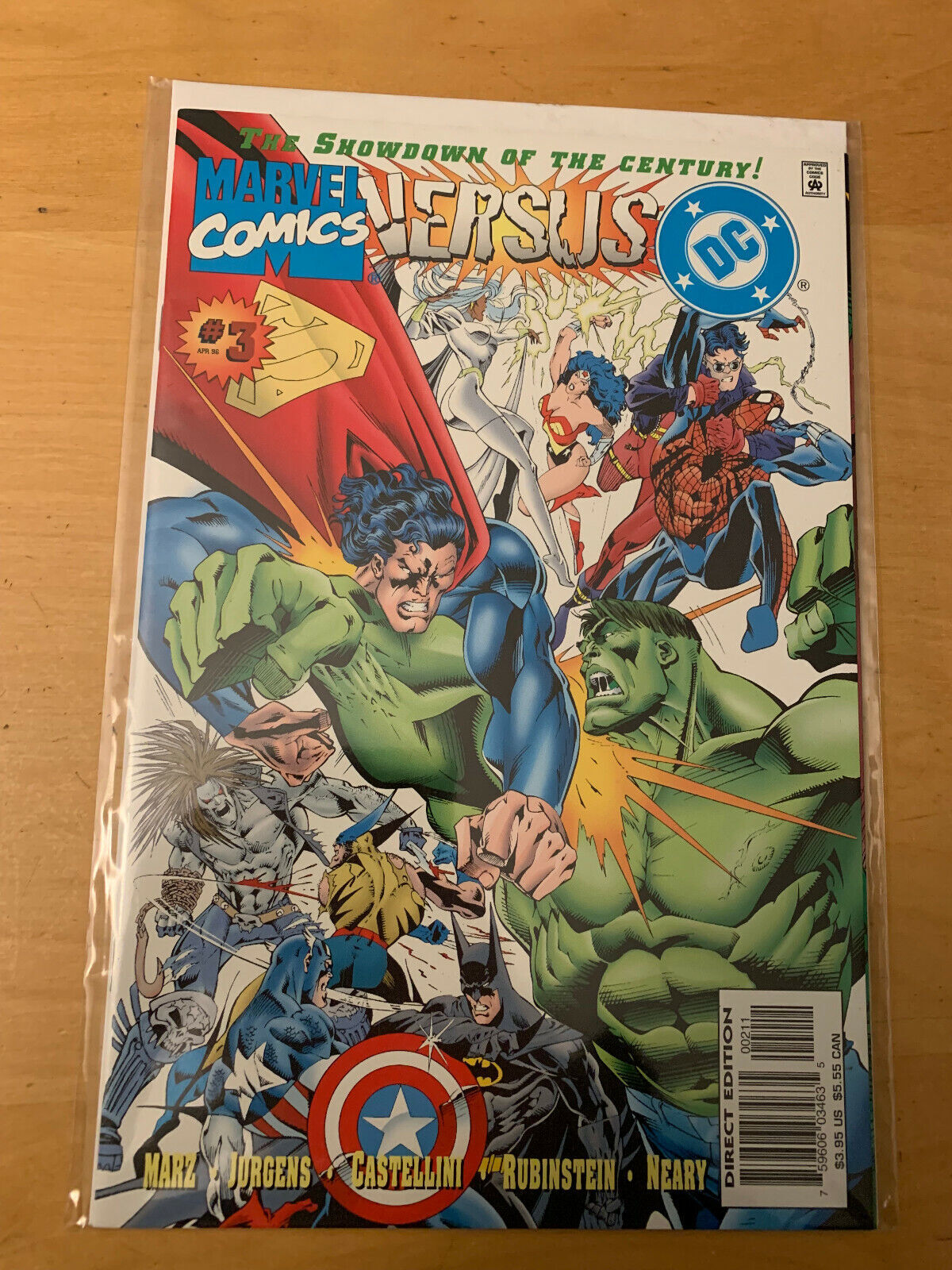 Marvel Comics Versus DC 3, SEE Pics for Grade, 1st Print ...