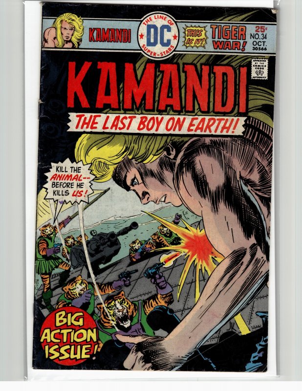 Kamandi, The Last Boy on Earth #34 (1975) Kamandi | Comic Books ...