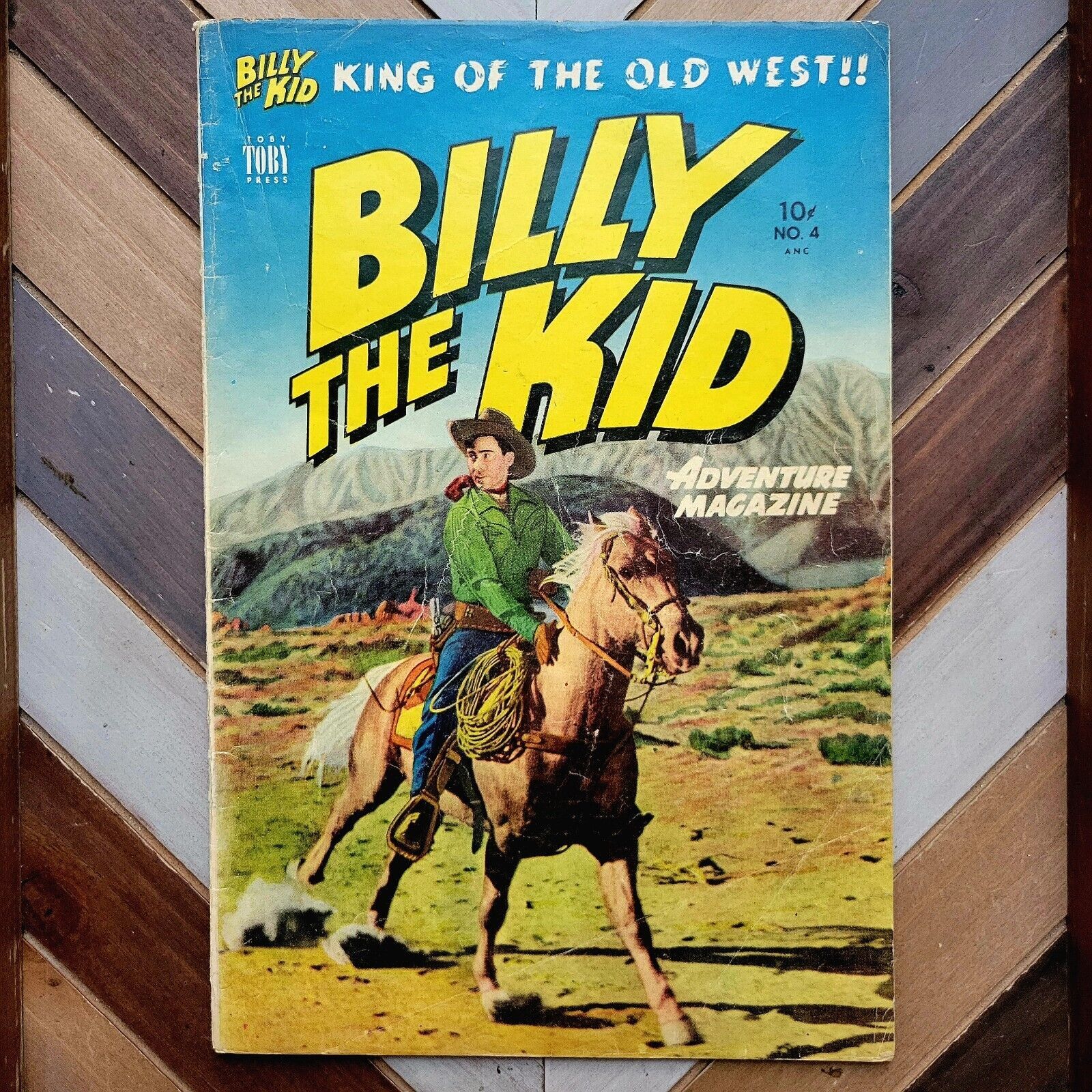 Billy the KID Adventure MAG #4 VG 1951 10c Golden AGE / Western by Jack ...