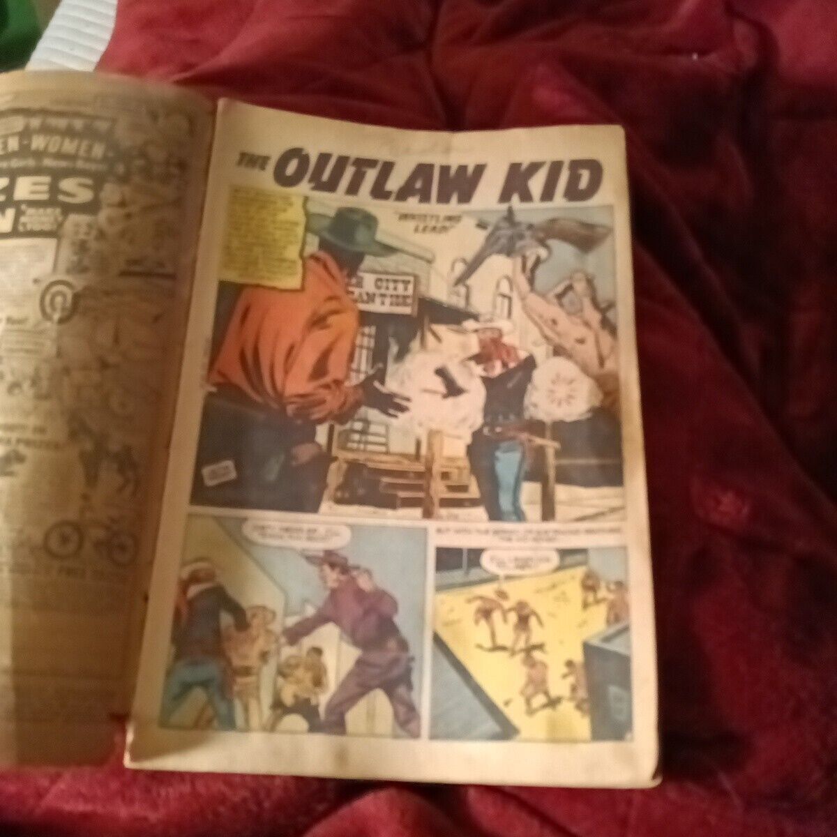 Atlas Comics The Outlaw Kid #14 silver age western 1958 two gun colt ...