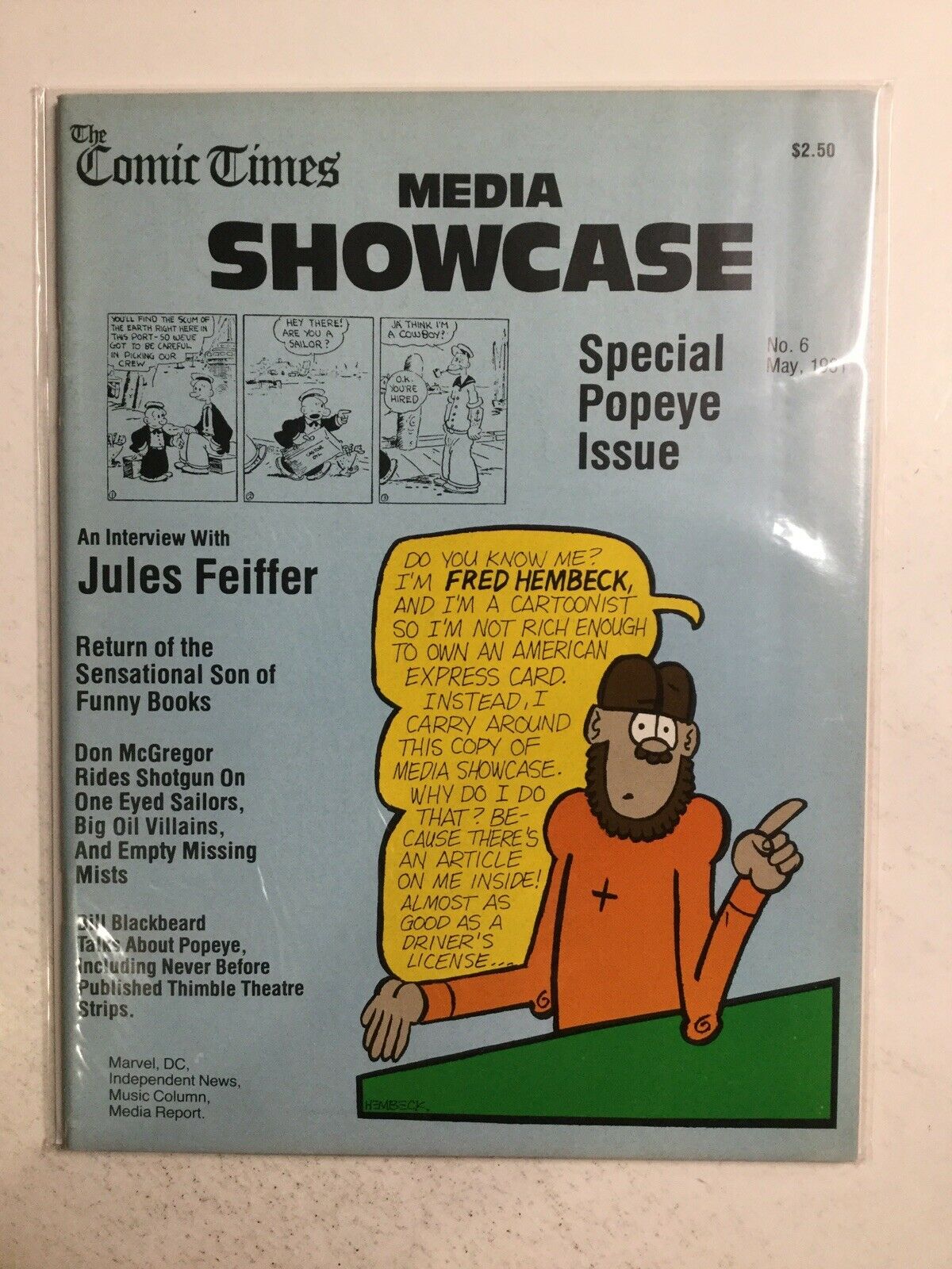 Comic Times Media Showcase No.6 May Magazine Very Fine- 7.5 Pacific ...