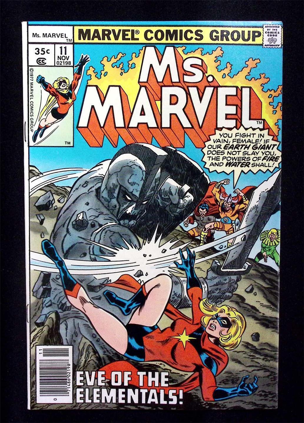 Ms. Marvel #11 (Nov 1977, Marvel) Chris Claremont, Elementals 1st ...