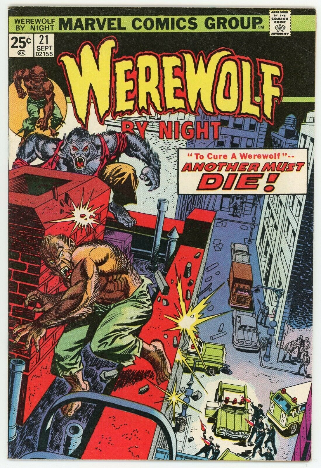 Werewolf By Night 21 NM 9.2 Marvel 1974 Bronze Age Gil Kane | Comic ...