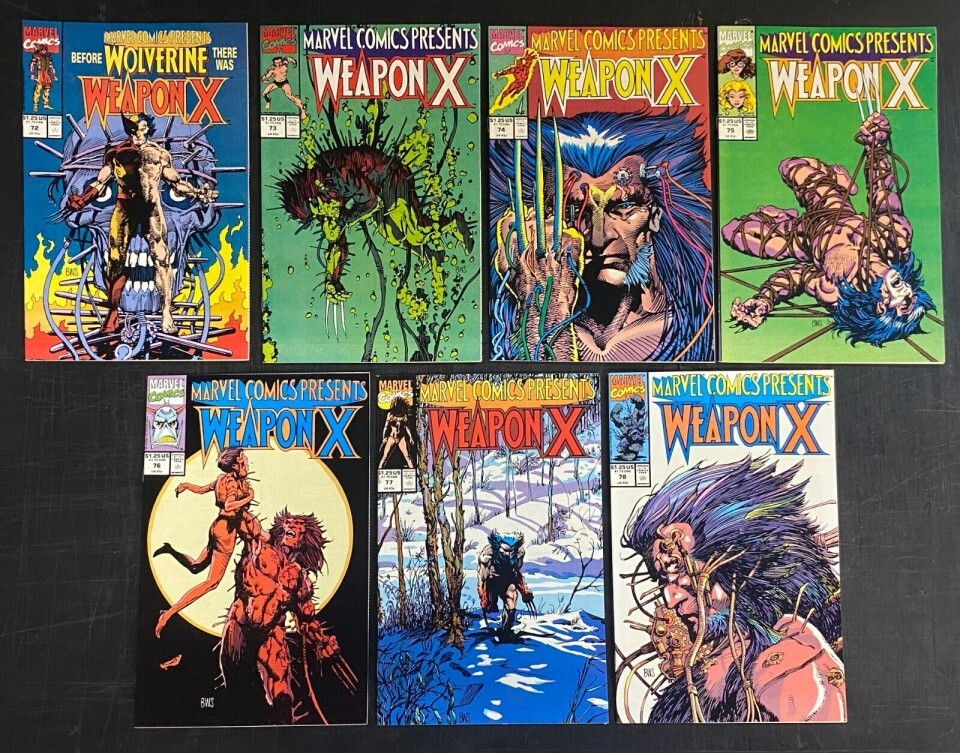 Marvel Comics Presents (1988) #'s 72-84 Complete Wolverine Weapon X NM ...