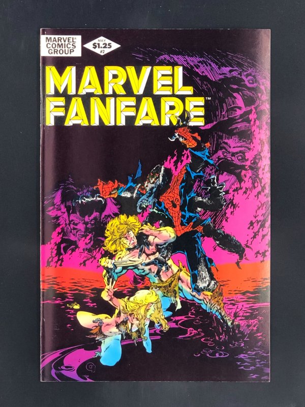 Marvel Fanfare #2 (1982) Peter Parker Becomes Man-Spider in the Savage ...