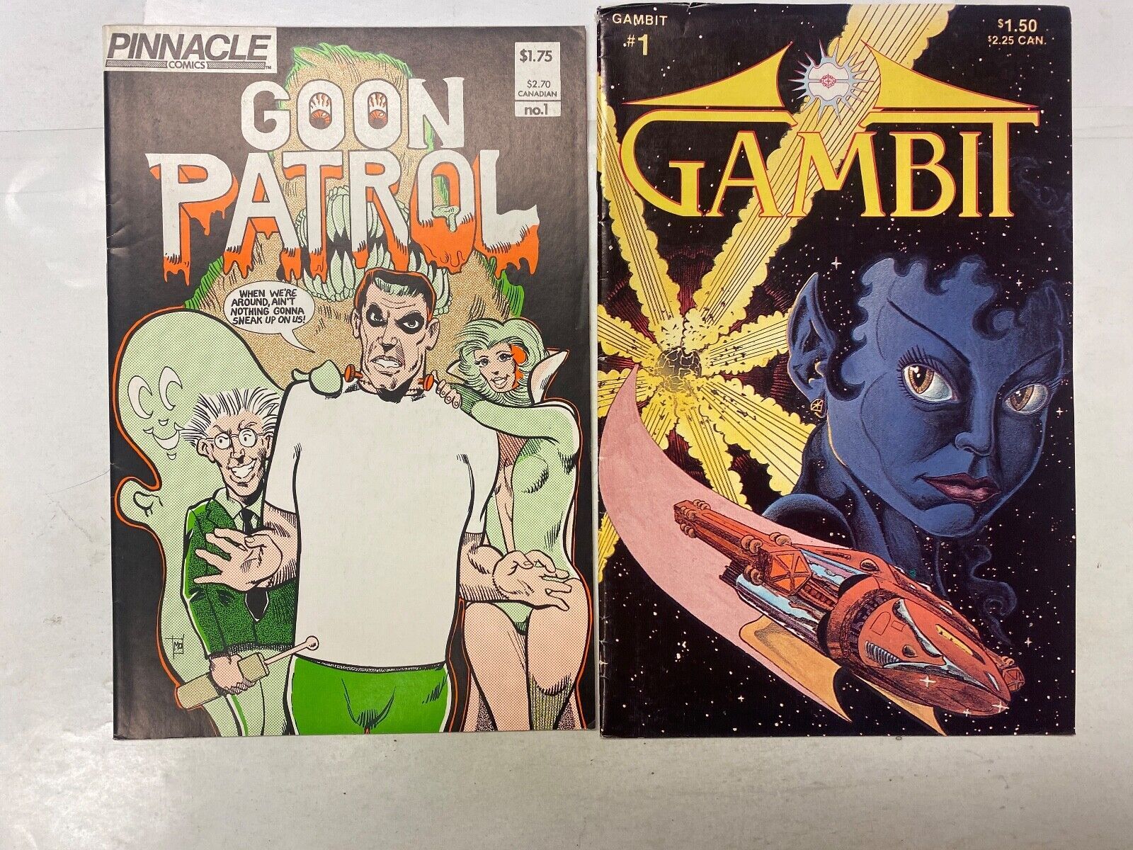5 PINNACLE comic books Goon Patrol Gambit Gods Hire Fat Ninja Future B ...