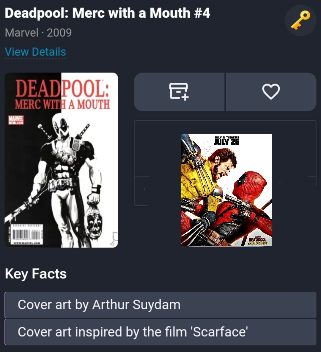 Deadpool Merc With Mouth #4 (2009) Key Cover Scarface Homage/MCU ...
